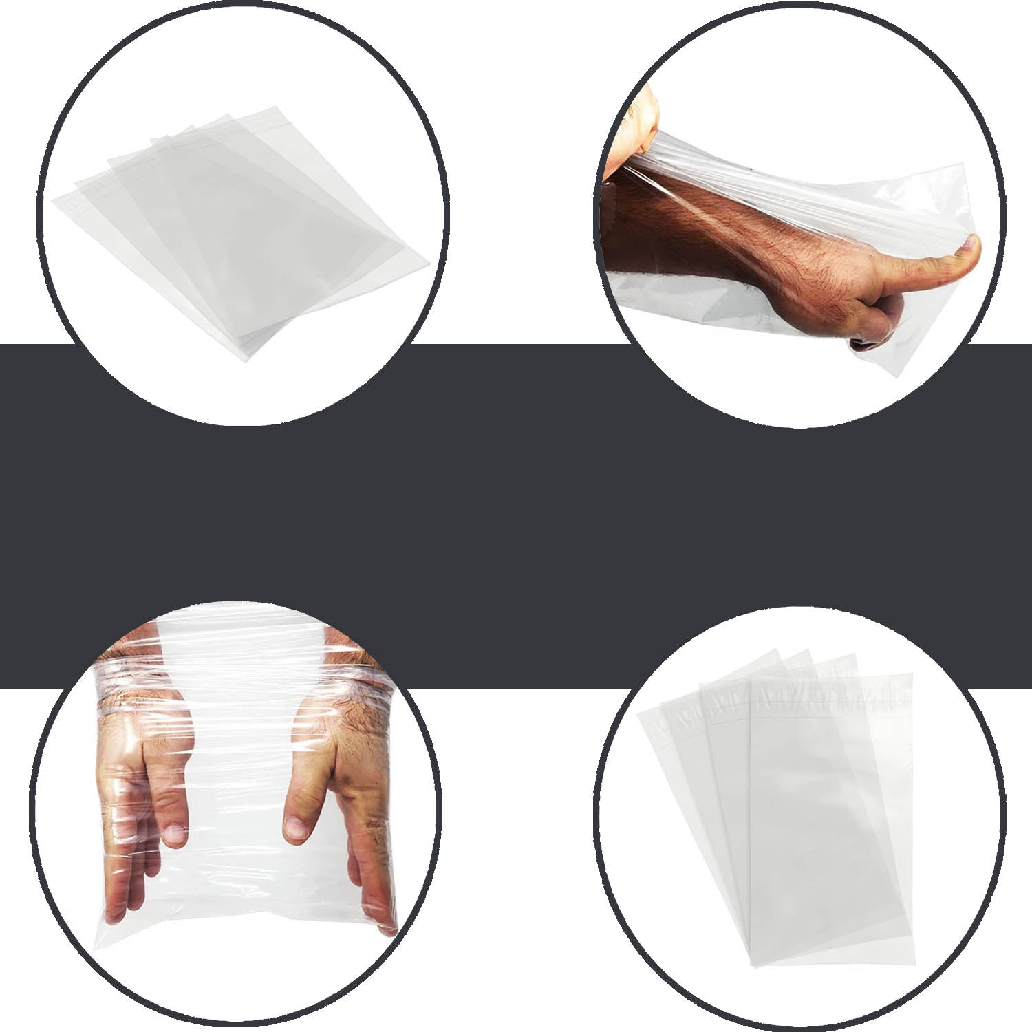 Clear Bags | Wholesale Poly Mailers | Shop4Mailers