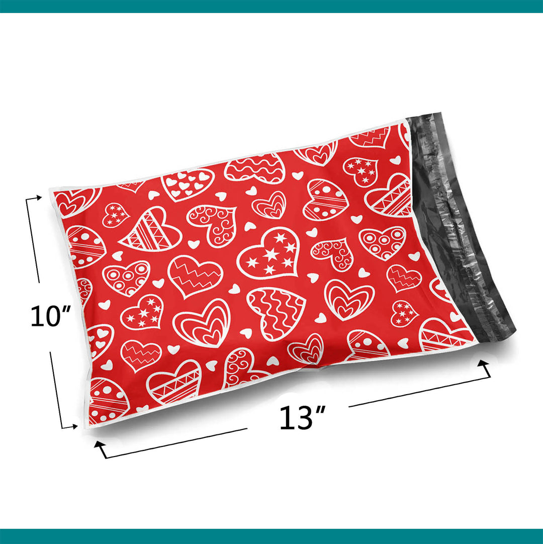 Poly Mailers Hearts Designer Poly Bags Shipping Bags – Shop4Mailers